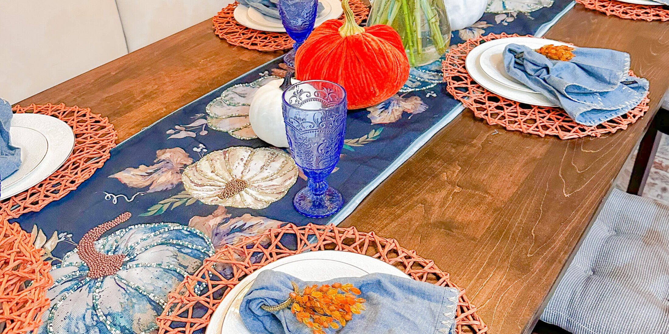 Coastal Fall Tablescape - Treasure Coast Mom